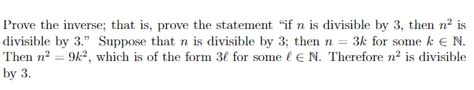 Solved If N Is Not Divisible By Then N Is Not Divisible Chegg