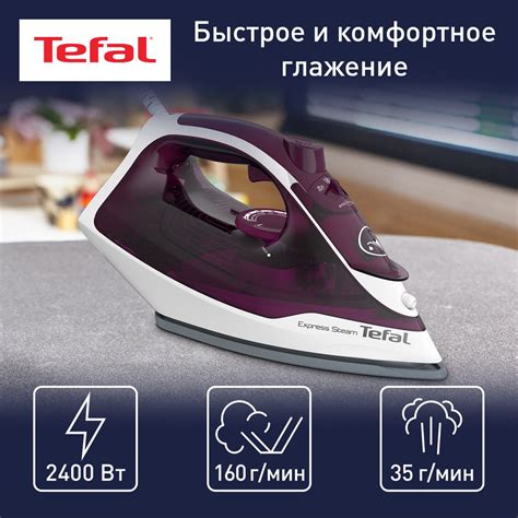 Утюг Tefal Express Steam Керамическое покрытие - купить по выгодной ...