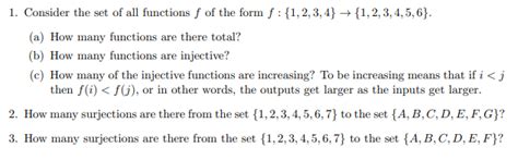 Solved Consider The Set Of All Functions F Of The Form Chegg