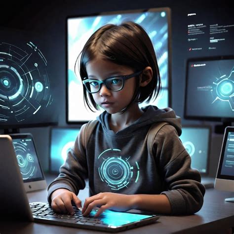 Premium AI Image Digital Natives Of The Future Gen Alpha S TechSavvy World