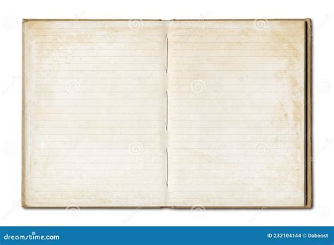 Notebook Vazio Vintage Foto De Stock Imagem De Antigo