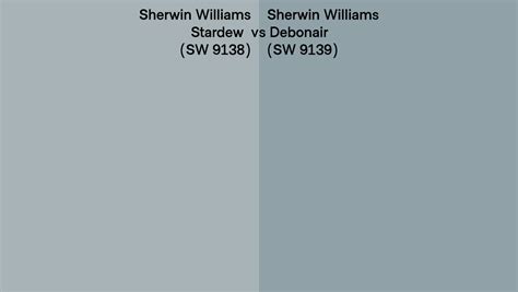 Sherwin Williams Stardew Sw 9138 Vs Debonair Sw 9139 Side By Side