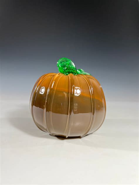 Brown Pumpkin John Gibbons Glass