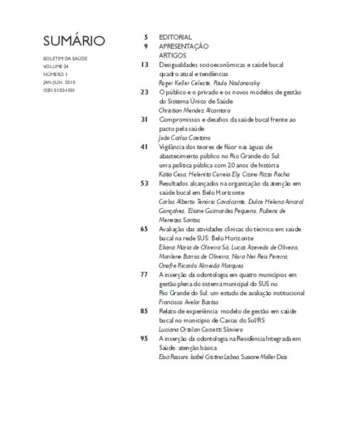 Pdf Política Nacional De Saúde Bucal Metas E Resultados