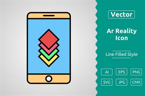 Vector Augmented Reality Filled Outline Graphic By Muhammad Atiq