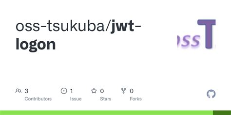 Jwt Logon Jwt Logon At Main Oss Tsukuba Jwt Logon Github
