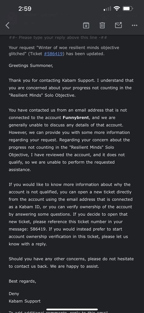 Why Is My Resilient Minds Solo Obj Not Completed I Used The Correct Character And Kabam Says I