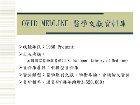 Ovid Medline Medline