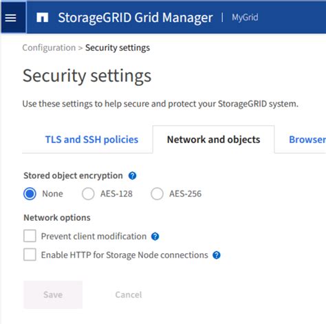 understanding storagegrid encryption options