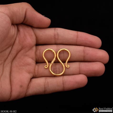 Big Size Mw Hook For Chain Gold Plated Design 2 Soni Fashion