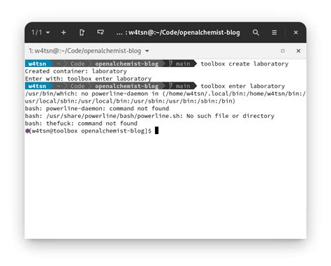 Introducing Powerline To Fedora Toolbox B