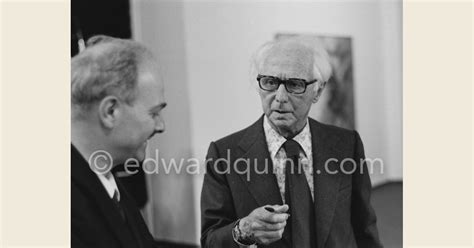 Max Ernst At The Opening Of The Exhibition Dorothea Tanning Oeuvre