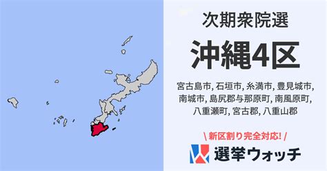 沖縄県第4区 衆院選 選挙ウォッチ