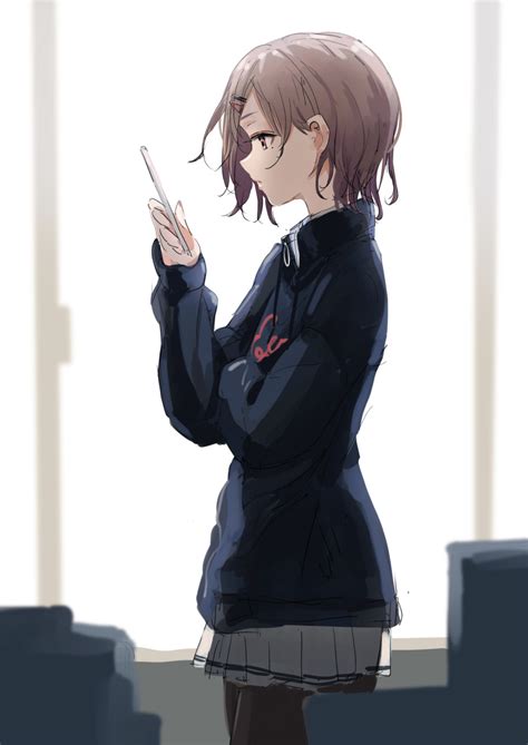 Safebooru 1girl Absurdres Black Pantyhose Brown Hair Commentary From