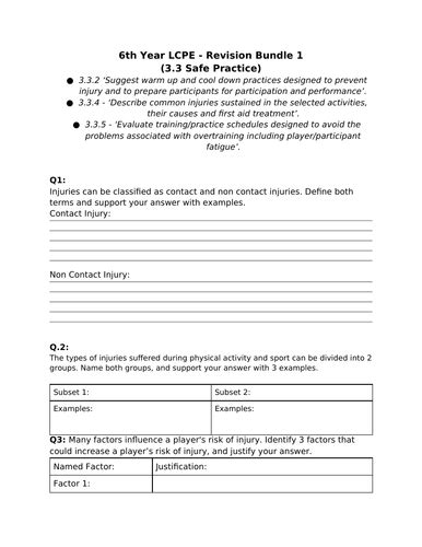 Lcpe Revision Bundle 1 Topic 3 Teaching Resources