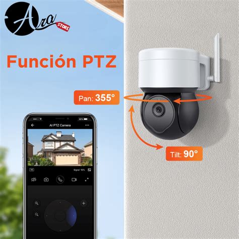 Mini Cámara Ptz Para Exteriores Tuya Smart Ip66 St 425 Ty