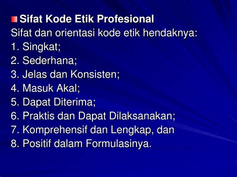 Ppt Etika Profesi Kode Etik Dan Profesionalisme Pertemuan 2