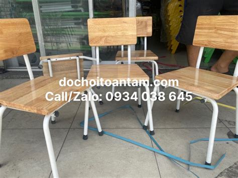 Ghế Ngồi Gỗ Cho Bé Mầm Non Đồ Chơi Toàn Tâm