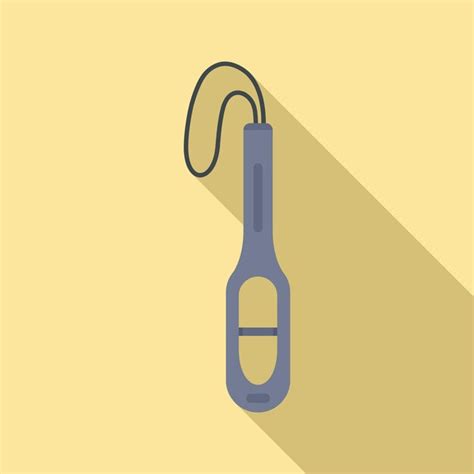 Premium Vector Portable Metal Detector Icon Flat Illustration Of Portable Metal Detector