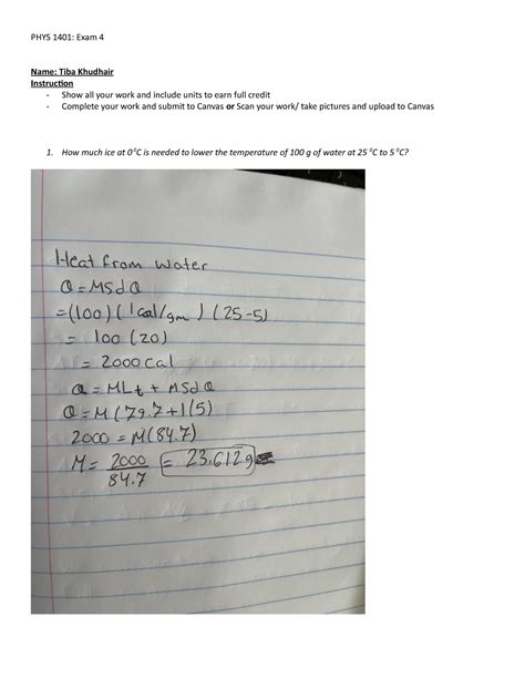 Hcc Phys 1401 Exam 4 Physics Exam Review Phys 1401 Exam 4 Name