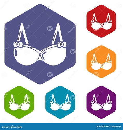 Brassiere Wear Icon Simple Black Style Stock Vector Illustration Of