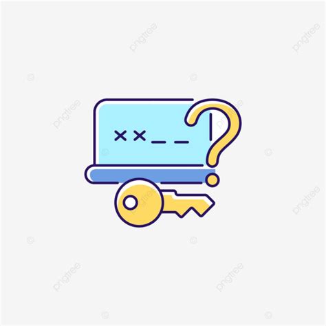 Forgetting Password Rgb Color Icon Icon Technology Privacy Vector Icon Technology Privacy Png