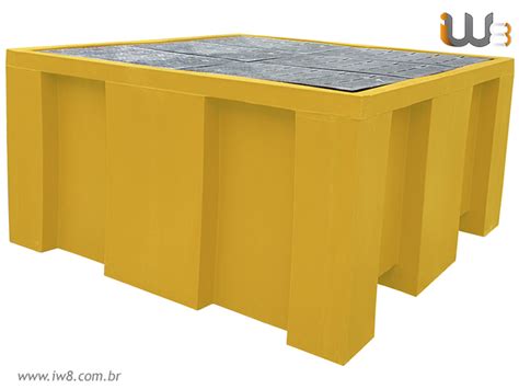 Pallets De Contenção De 1000 Litros Para Containers Tipo Ibc