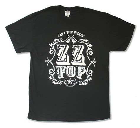 Zz Top Cant Stop Rockin Tour 2013 Ar Nc Black T Shirt New Official