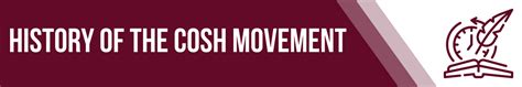 Historia Del Movimiento Cosh Consejo Nacional De Salud Y Seguridad