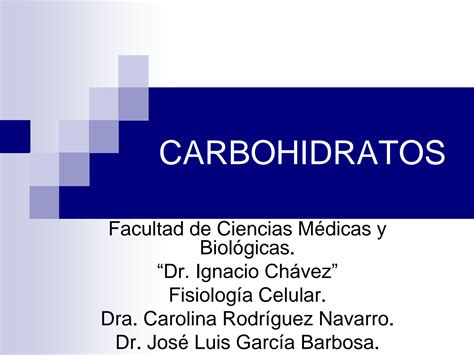 SOLUTION Carbohidratos Studypool