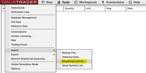 Adding PRICEPhysics GUI To NinjaTrader PRICEPhysics