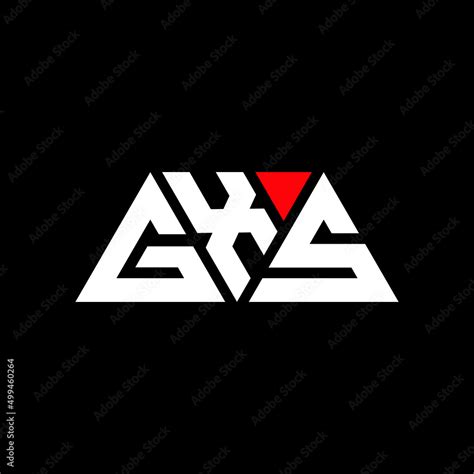 Gxs Triangle Letter Logo Design With Triangle Shape Gxs Triangle Logo