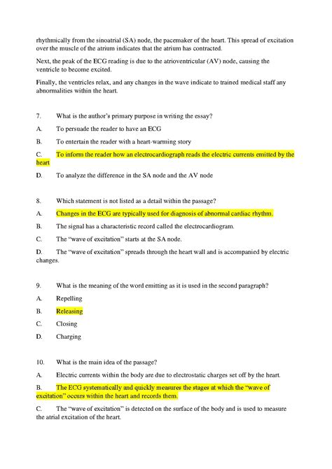 HESI A2 Exam V1 With A P ALL ANSWERS 100 CORRECT 2022 2023 LATEST