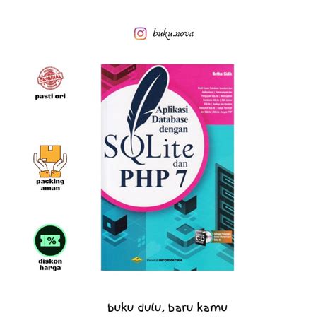 Jual Buku Aplikasi Database Dengan SQLite Dan PHP Shopee Indonesia
