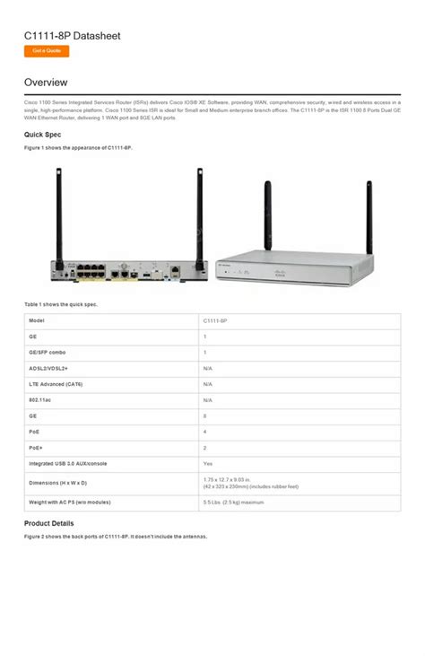 Cisco C1111 8p Integrated Service Router At ₹ 12000 Cisco Routers In New Delhi Id 2855847627455