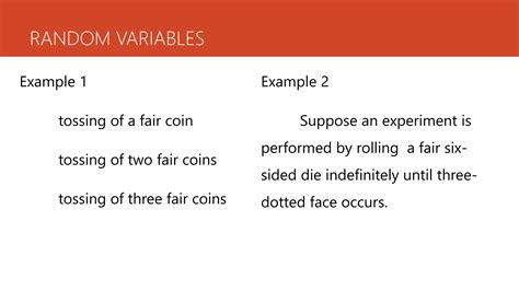 Discrete And Continuous Random Variable Ppt