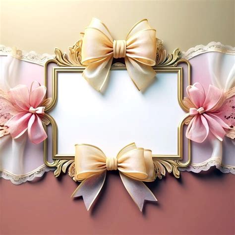 Organza Frame Borda Forma Borda Interna Vazia Para Amplo Espaço De