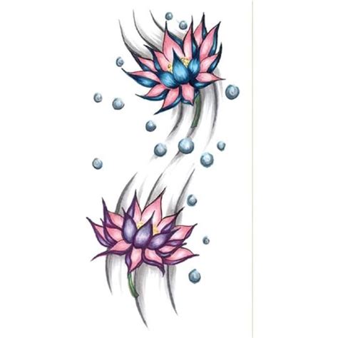 7 Feuilles Autocollants De Tatouages Temporaires Attrape Rêve Fleur 11