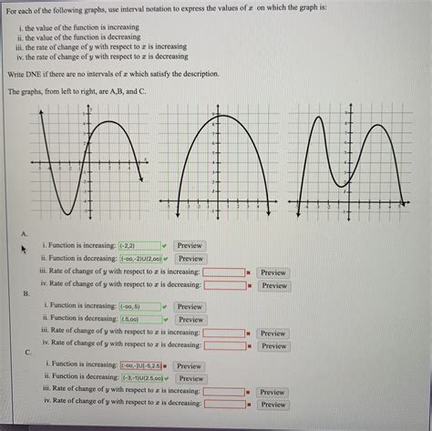 Answered For Each Of The Following Graphs Use Bartleby