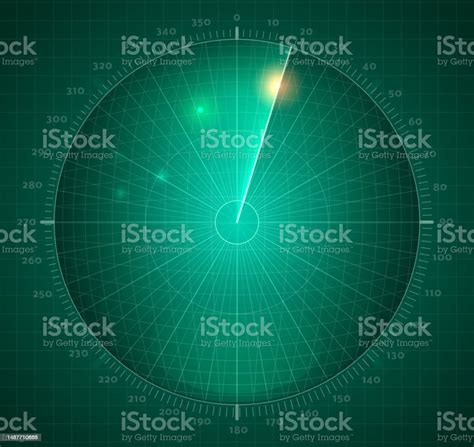 The Radar Scans The Space Vector Concept Of Security Stock Illustration