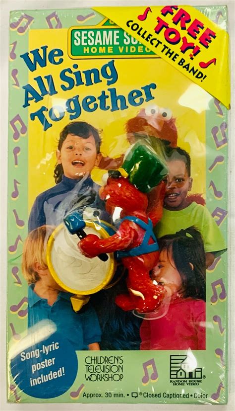 Sesame Street We All Sing Together Vhs Sony