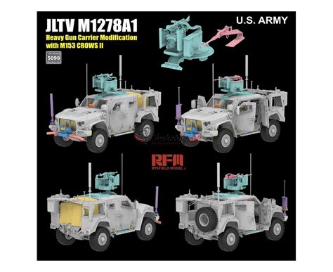 Jltv M1278a1heavy Gun Carrier Modificationwith M153 Crows Ii масштаб 1 35 Rye Field Models Rm 5099