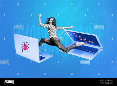 Trend Artwork Sketch Image Composite 3d Photo Collage Of Young Hacker