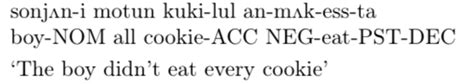 Linguistics Problem With Gb4es Spacing When Using Datatool Tex
