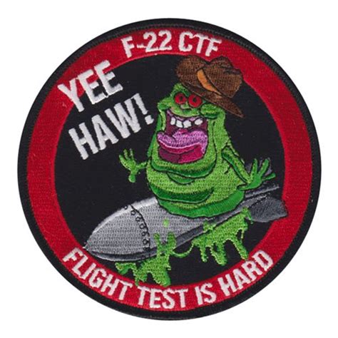 411 Flts F 22 Ctf Slimer Patch 411th Flight Test Squadron Patches