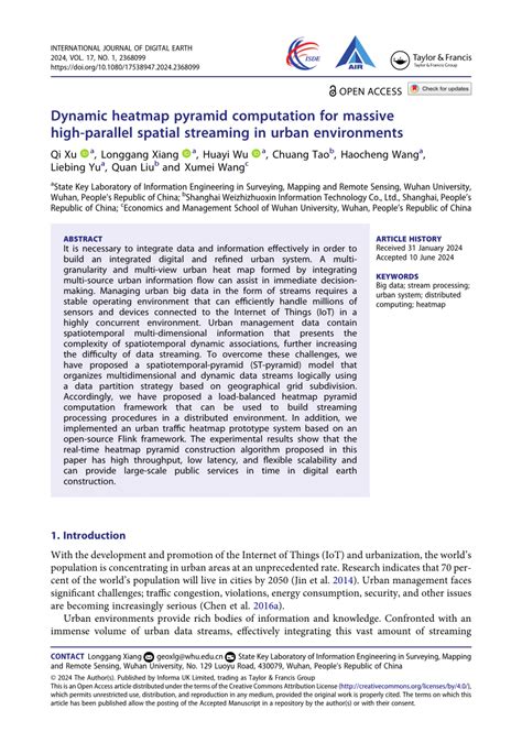 Pdf Dynamic Heatmap Pyramid Computation For Massive High Parallel