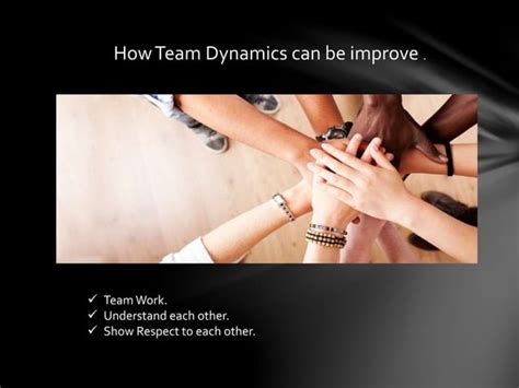 Team Dynamics Presentation Ppt