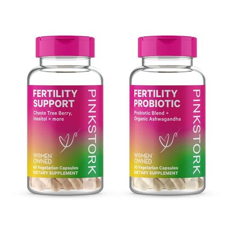 Pink Stork Fertility Supplement For Women Hormone Balance And Probiotic Support For Conception