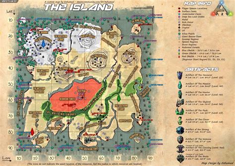 Detailed Ark The Center Map Skyweepic
