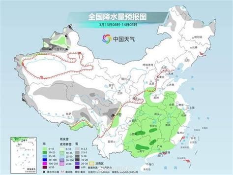 北方未来三天温暖升级，南方雨水再度发展增多地区天气我国